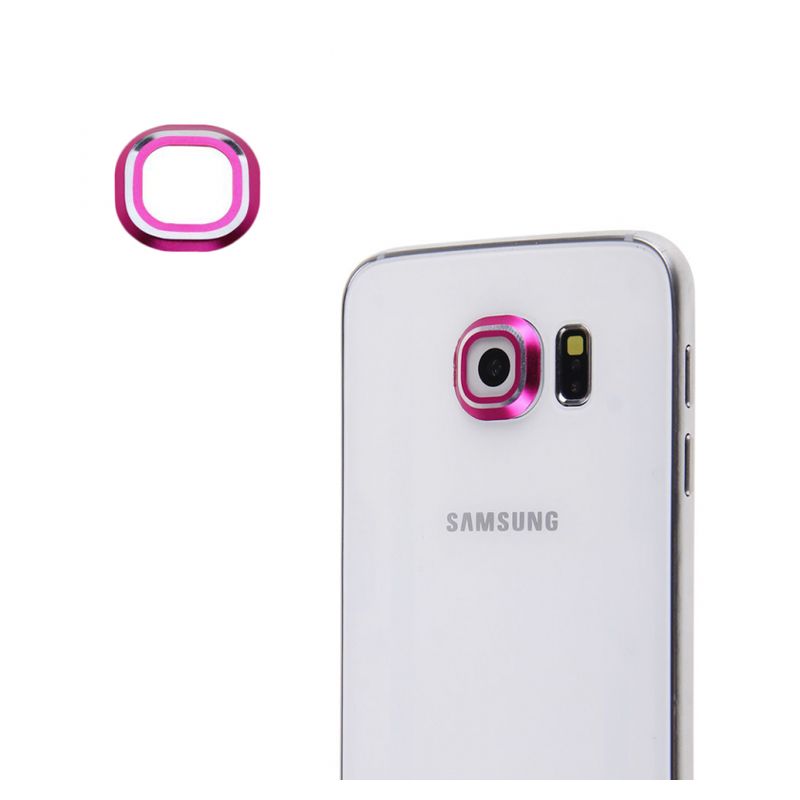 Metalna zastita kamere za Samsung G920 S6 pink
