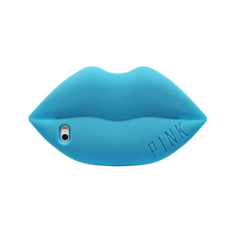 Maskica silikonska Lips za iPhone 5 plava