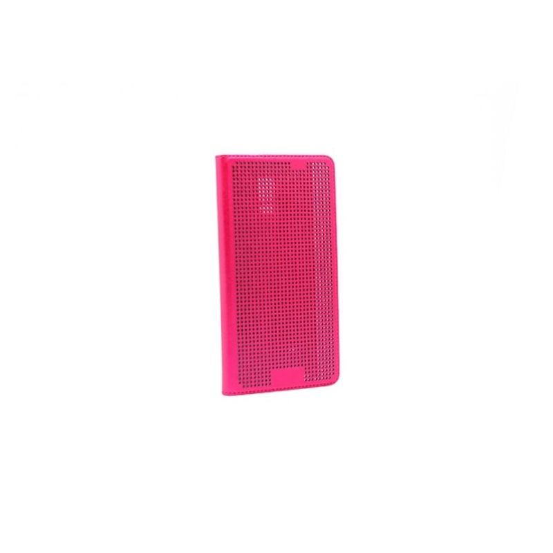 Maskica Dot View za Samsung N910 Note 4 pink