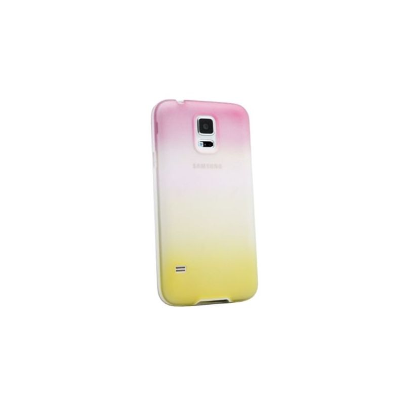 Maskica Rainbow za Samsung I9500 roze-zuta