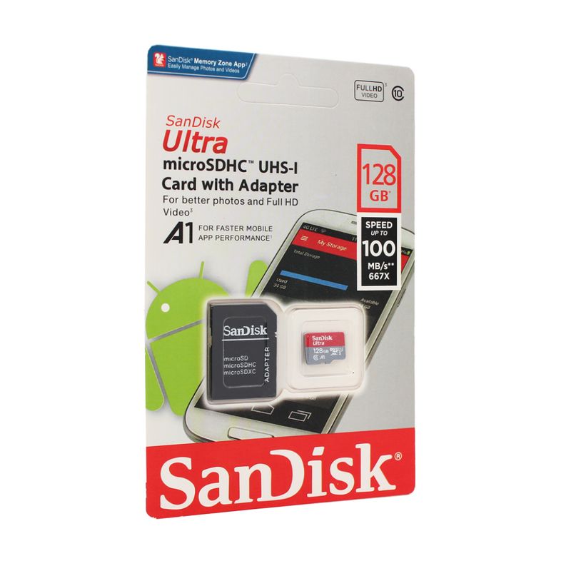Mem. Kartica SanDisk SDXC 128GB Ultra Micro 100MB/s Class 10 sa adapterom CN