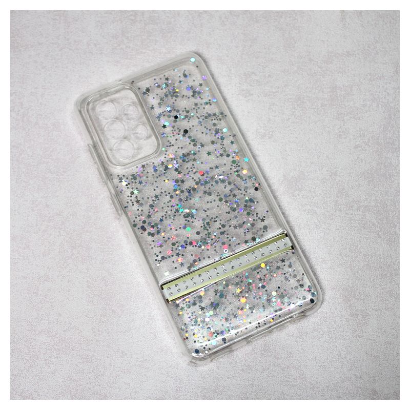 Maskica Luxury Glitter za Samsung A725F/A726B Galaxy A72 4G/5G (EU) srebrna