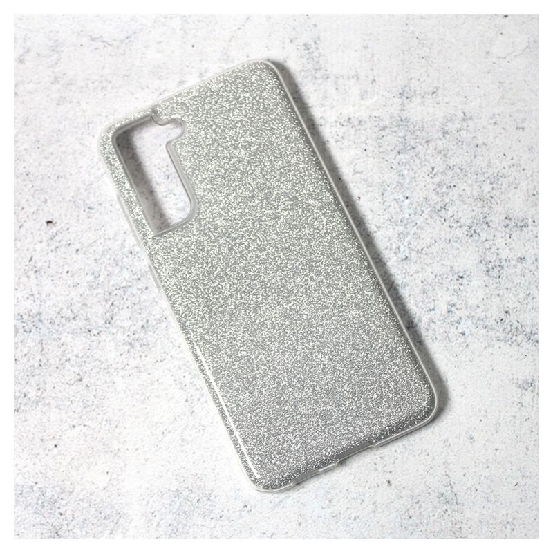 Maskica Crystal Dust za Samsung G990B Galaxy S21 FE srebrna