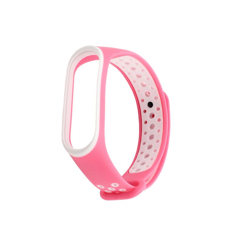 Narukvica za smart watch Xiaomi Mi Band M3/M4 pink bela