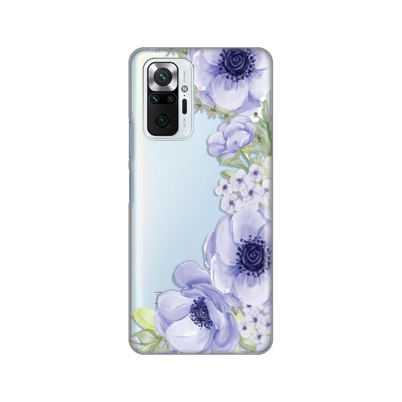 Maskica Silikonska Print Skin za Xiaomi Redmi Note 10 Pro/10 Pro Max Blue Roses