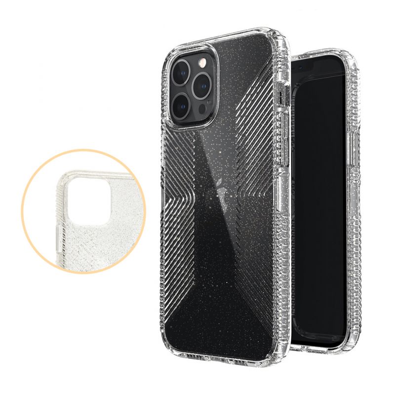 Maskica Presidio Silikon Diamond za iPhone 12 Pro Max 6.7 srebrna