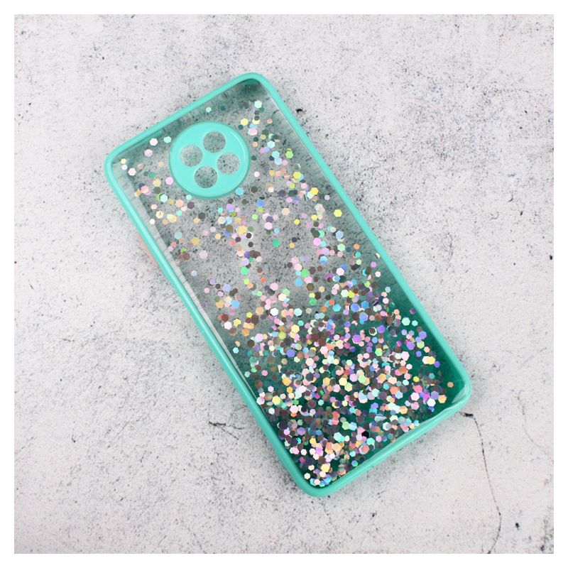 Maskica Frame Glitter za Xiaomi Redmi Note 9T/Note 9 5G mint