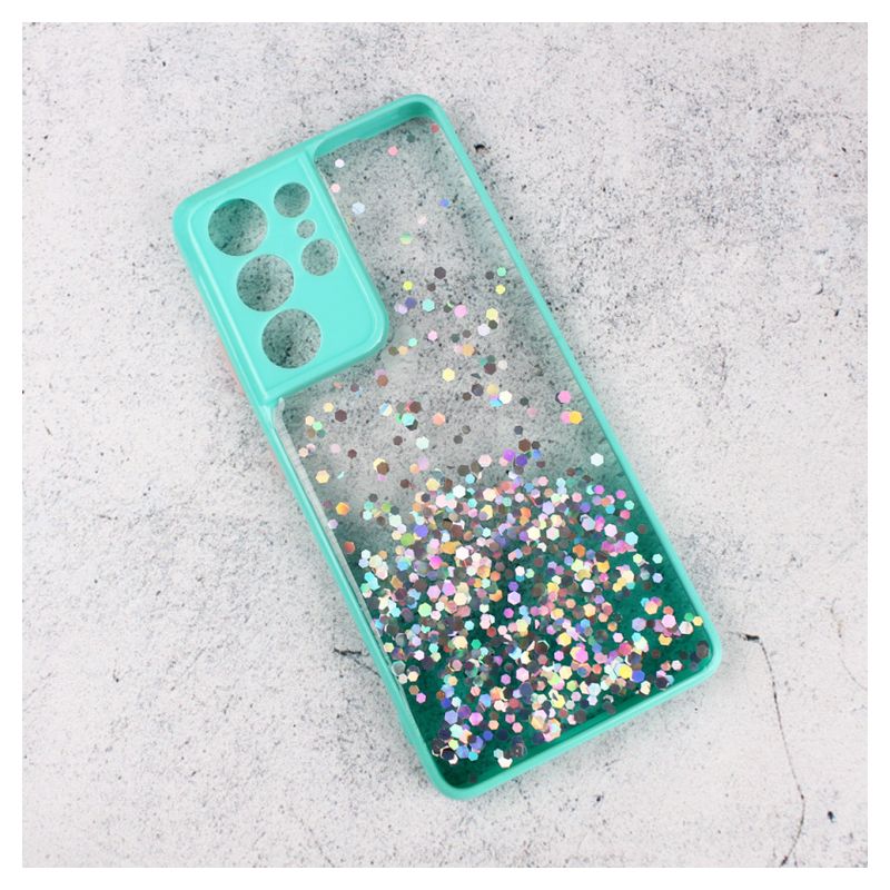 Maskica Frame Glitter za Samsung G998B Galaxy S21 Ultra mint