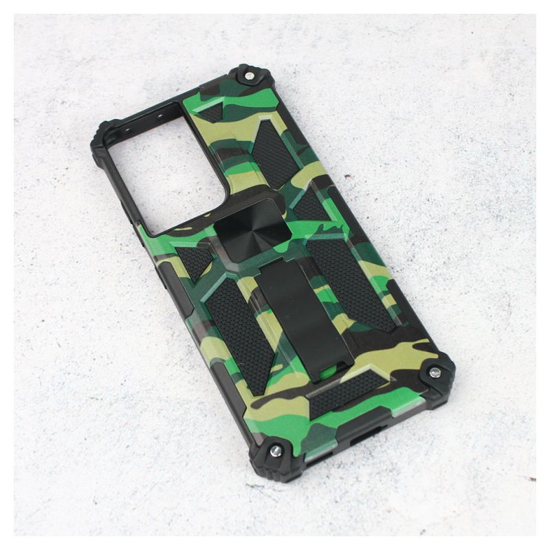 Maskica Army Defender za Samsung G998F Galaxy S21 Ultra zelena