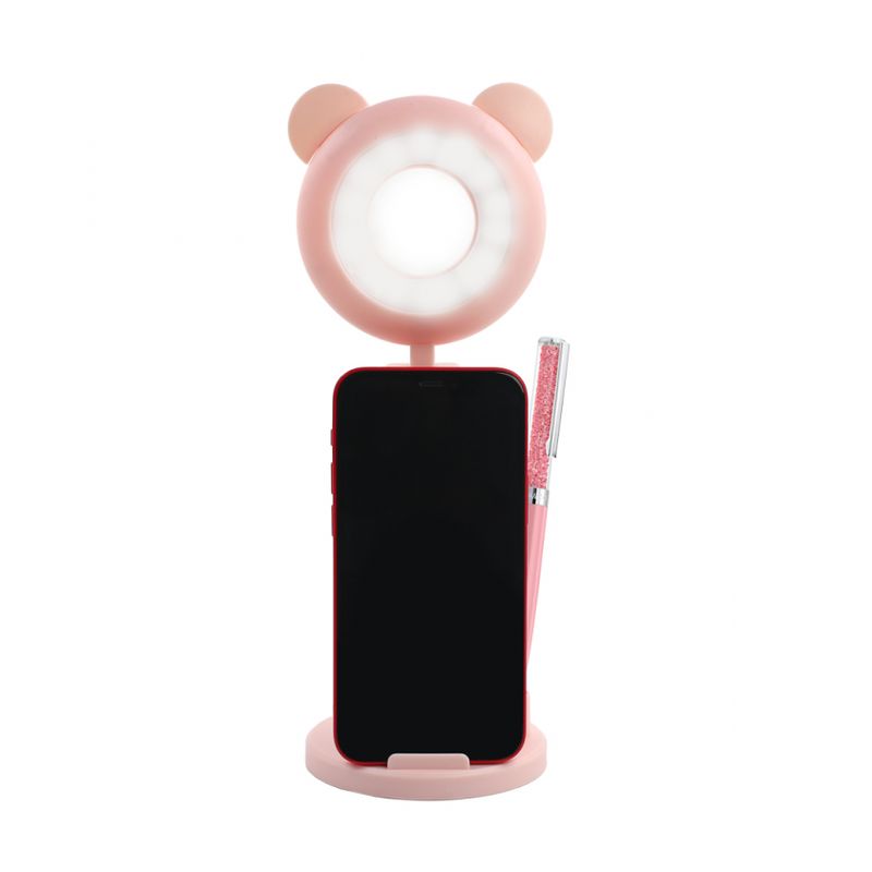 Drzac za mobilni sa LED rasvetom makeup K5 pink