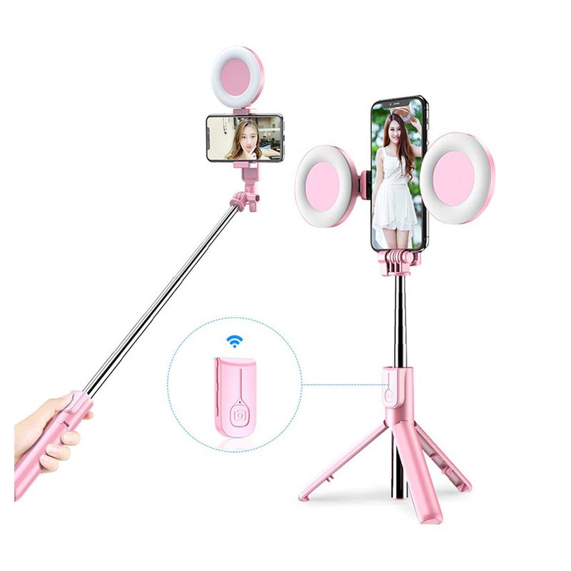 Tripod sa LED rasvetom R12 pink