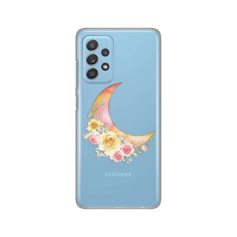 Maskica Silikonska Print Skin za Samsung A525F/A526B/A528B Galaxy A52 4G/A52 5G/A52s 5G Floral moon