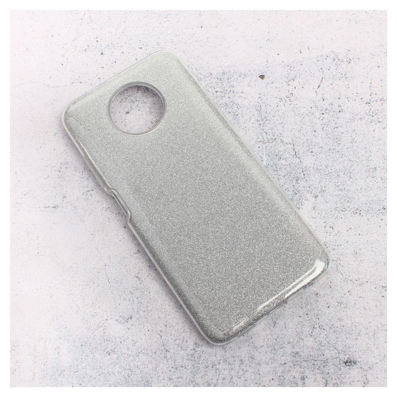 Maskica Crystal Dust za Xiaomi Redmi Note 9T/Note 9 5G srebrna