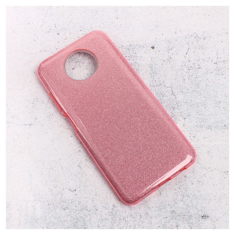 Maskica Crystal Dust za Xiaomi Redmi Note 9T/Note 9 5G roze