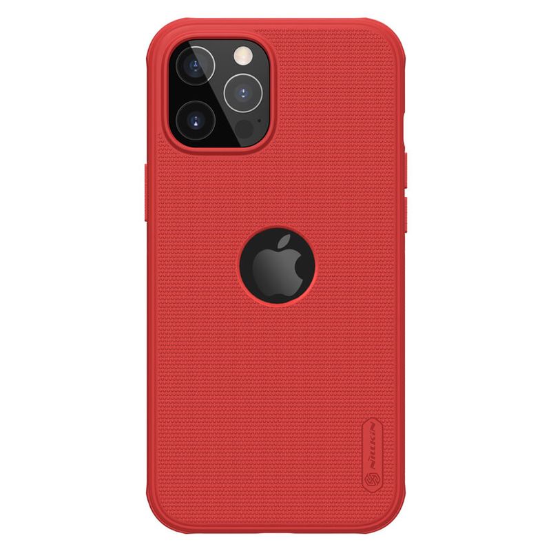 Maskica Nillkin Scrub Pro za iPhone 12/12 Pro 6.1 crvena (sa otvorom za logo)