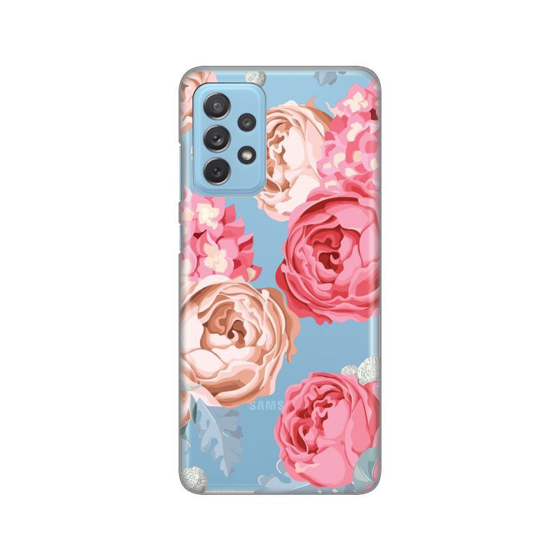 Maskica Silikonska Print Skin za Samsung A725F/A726B Galaxy A72 4G/5G (EU) Pink Flower