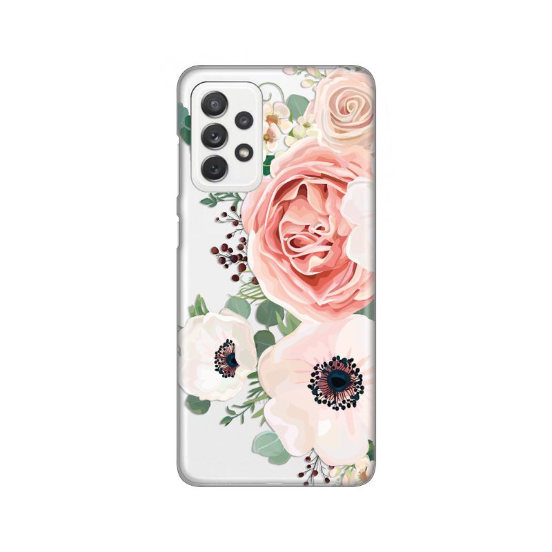 Maskica Silikonska Print Skin za Samsung A725F/A726B Galaxy A72 4G/5G (EU) Luxury Pink Flowers