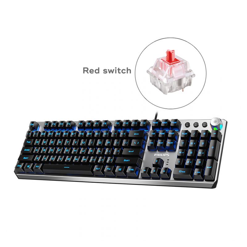 Tastatura Philips G405 mehanicka (Red switch) siva