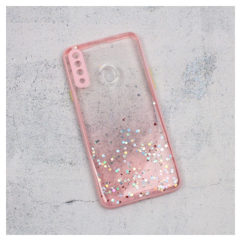 Maskica Frame Glitter za Samsung A207F Galaxy A20s roze