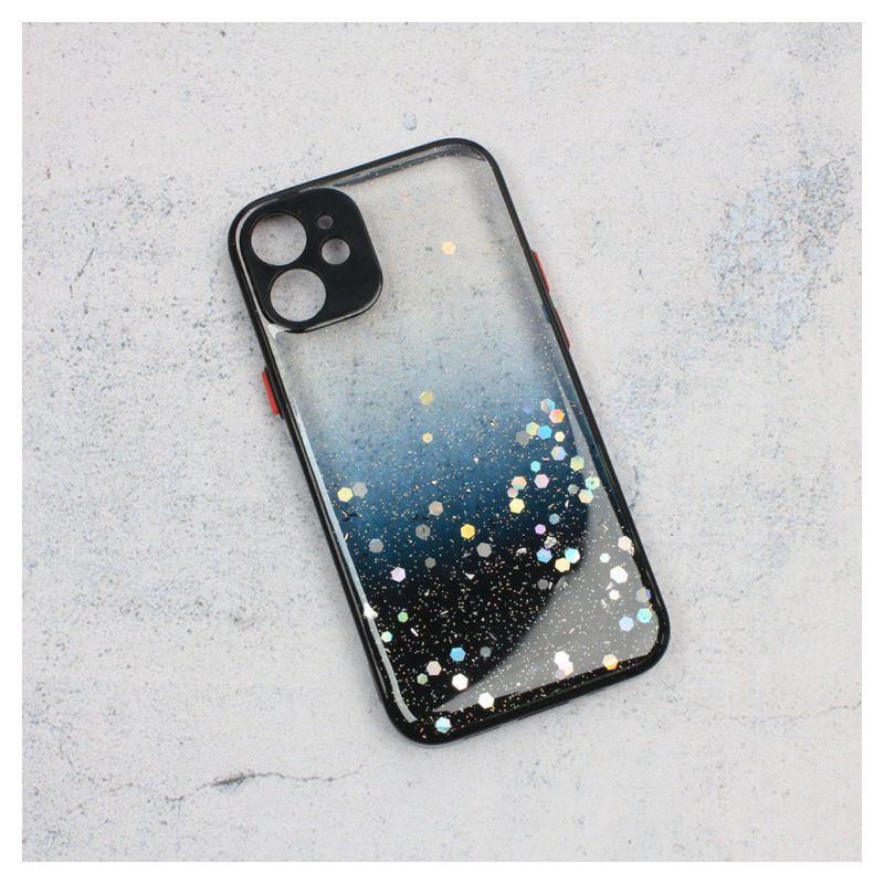 Maskica Frame Glitter za iPhone 12 Mini 5.4 crna