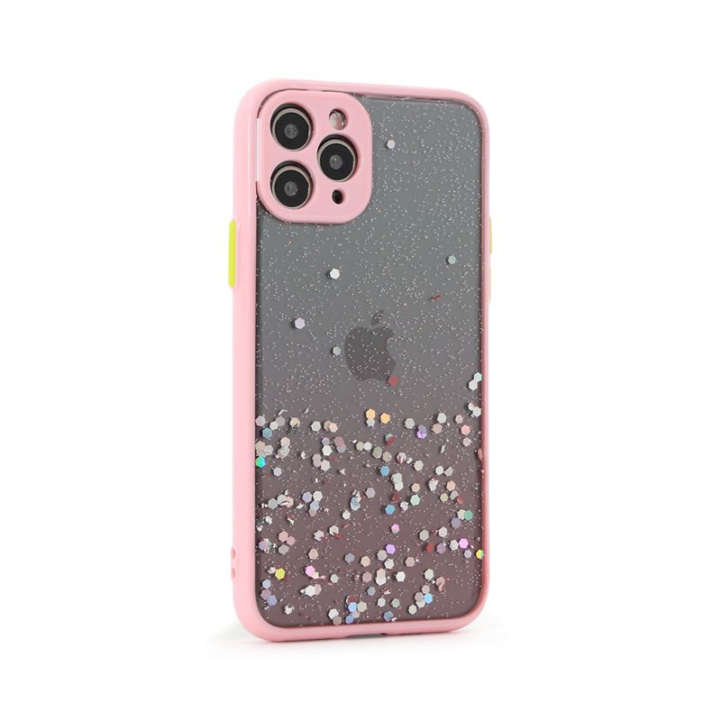 Maskica Frame Glitter za iPhone 11 Pro 5.8 roze