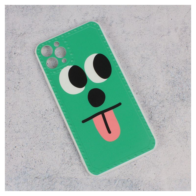 Maskica Smile face za iPhone 11 Pro Max 6.5 zelena