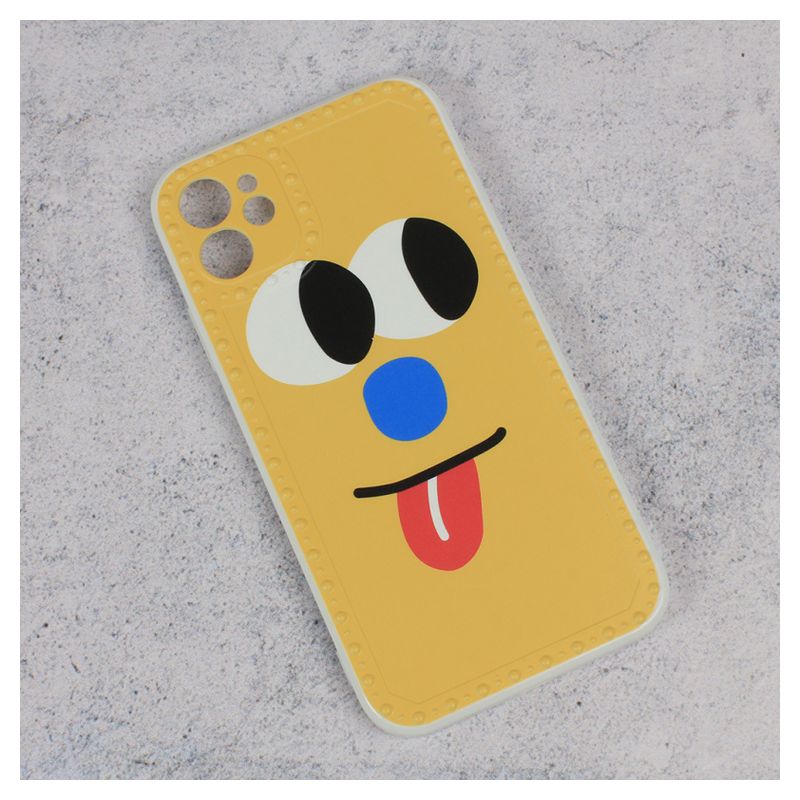 Maskica Smile face za iPhone 11 6.1 zuta