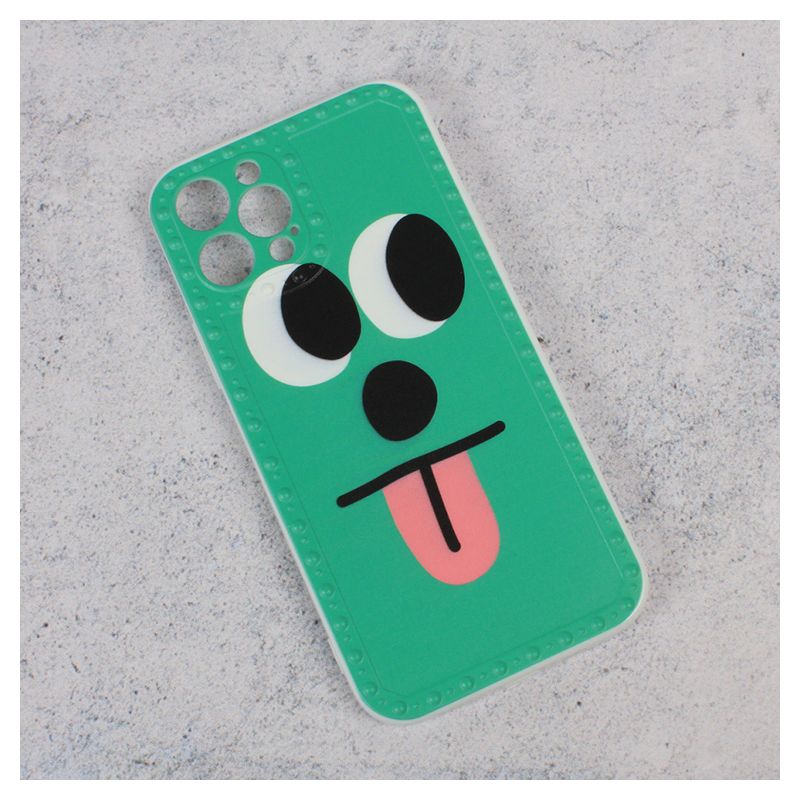 Maskica Smile face za iPhone 11 6.1 zelena
