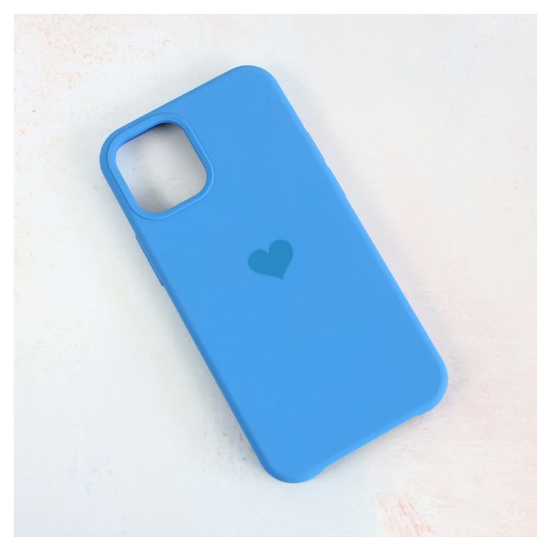 Maskica Heart za iPhone 12 Mini 5.4 mat tamno plava