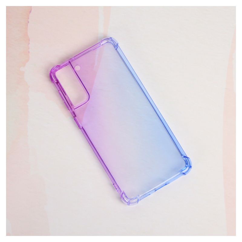 Maskica Ice Cube Color za Samsung G996B Galaxy S21 Plus ljubicasto plava