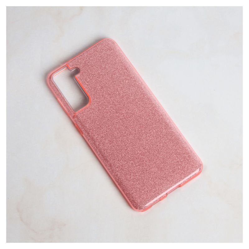 Maskica Crystal Dust za Samsung G996B Galaxy S21 Plus roze