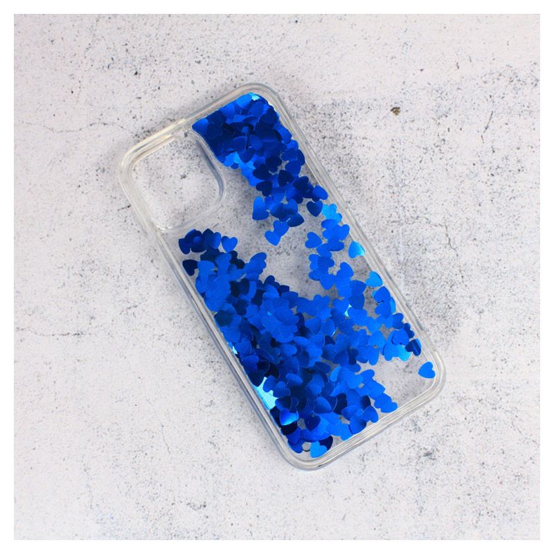 Maskica Liquid Heart za iPhone 12 Mini 5.4 plava