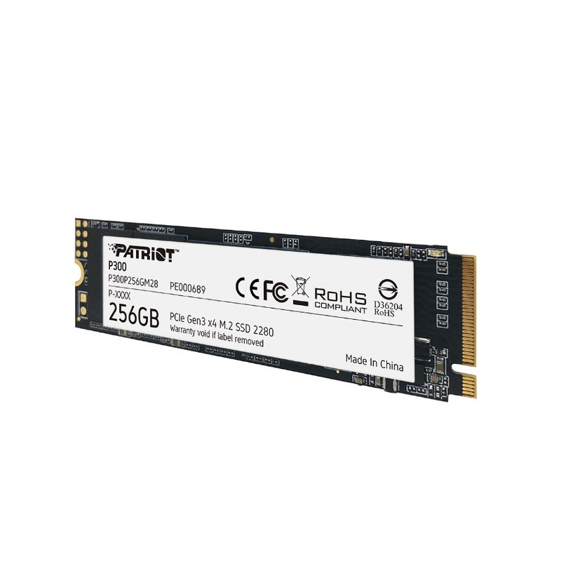 SSD M.2 NVMe 256GB Patriot P300 1700MBs/1100MBs P300P256GM28