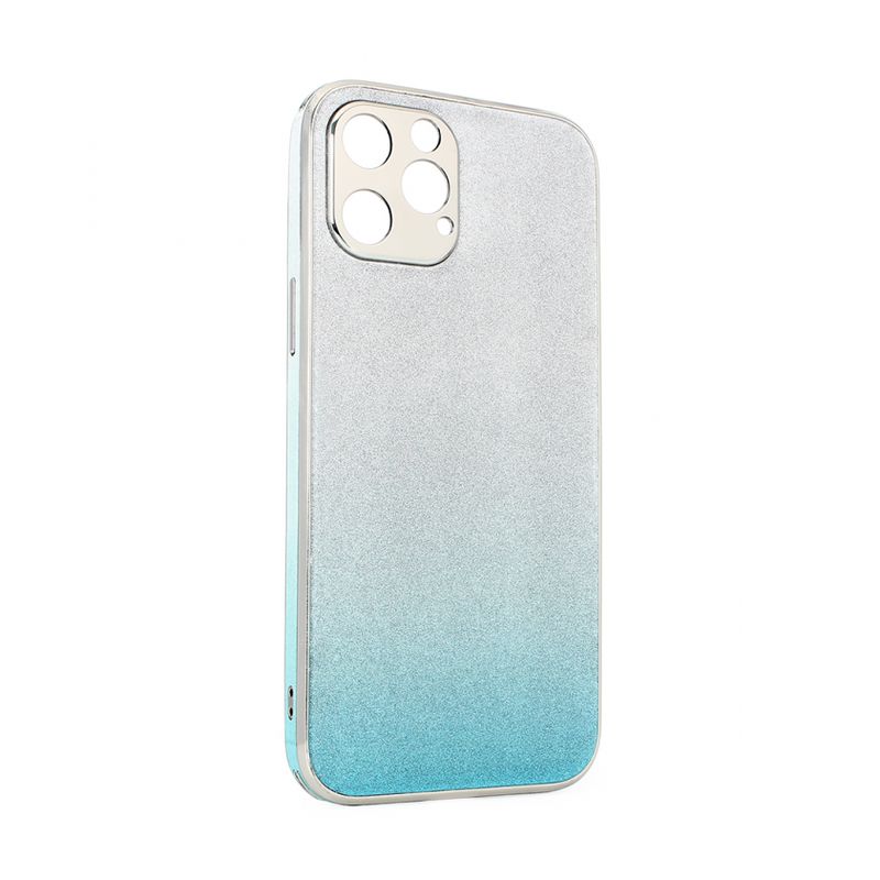 Maskica Glass Glitter za iPhone 12 Pro Max 6.7 plava