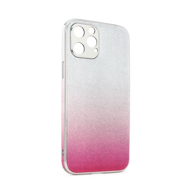 Maskica Glass Glitter za iPhone 12 Pro Max 6.7 pink