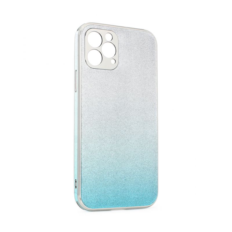 Maskica Glass Glitter za iPhone 12/12 Pro 6.1 plava