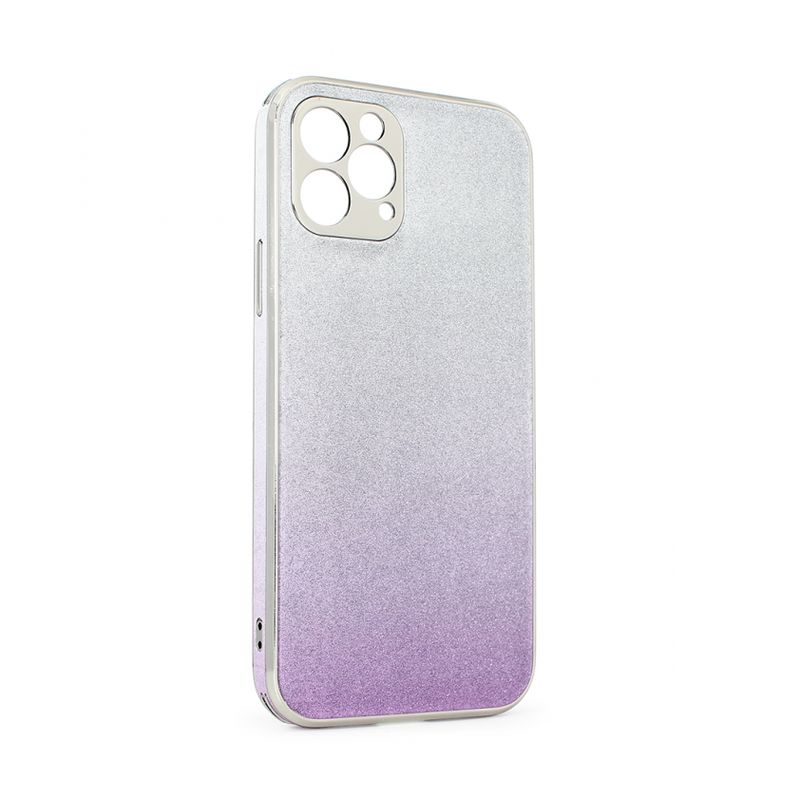 Maskica Glass Glitter za iPhone 12/12 Pro 6.1 ljubicasta