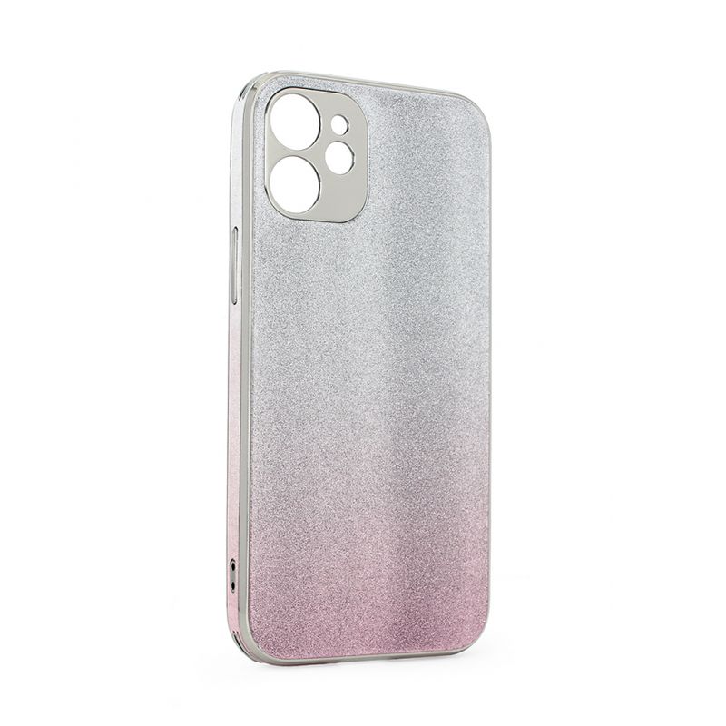 Maskica Glass Glitter za iPhone 12 Mini 5.4 roze