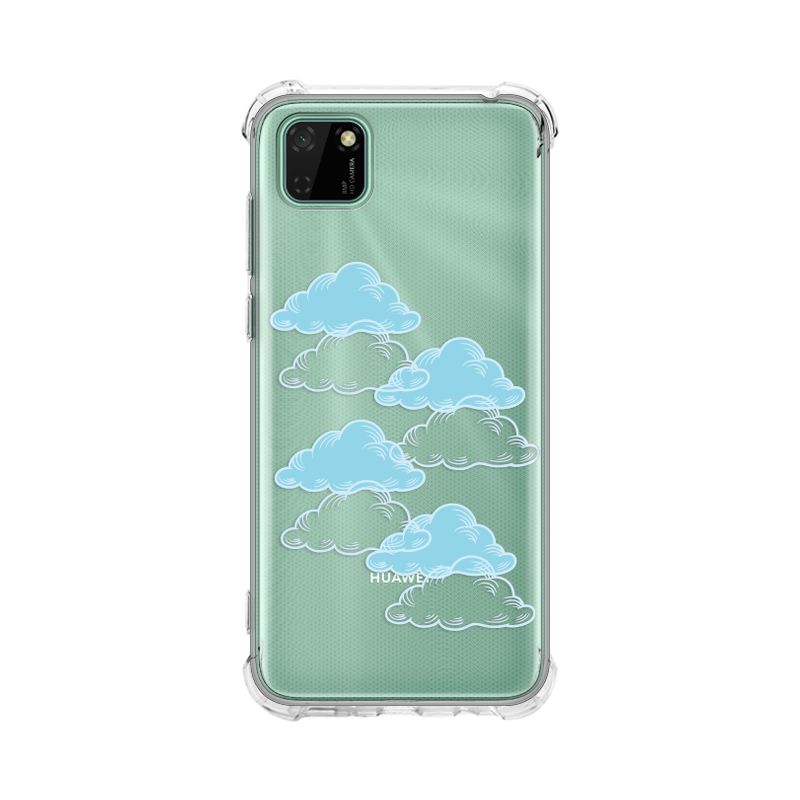 Maskica Silikonska Ice Cube Print za Huawei Y5p Pretty Clouds
