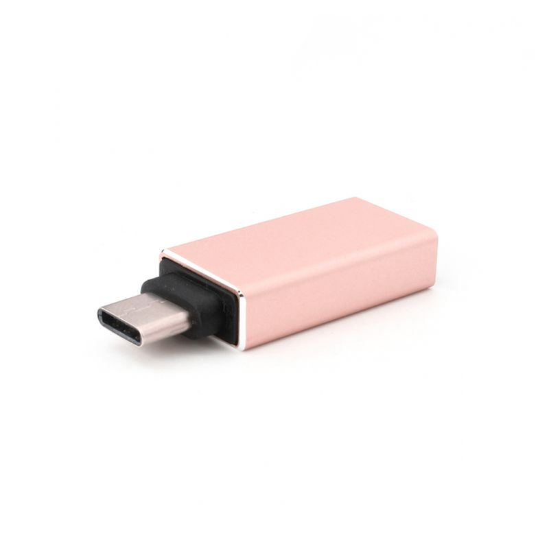 Adapter USB 3.0 Z na TYPE C M JWD-AD76 roze