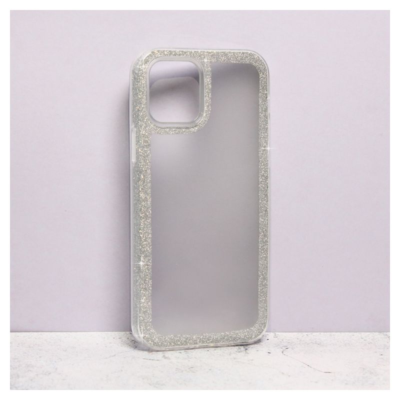 Maskica Crystal Cut za iPhone 12/12 Pro 6.1 srebrna