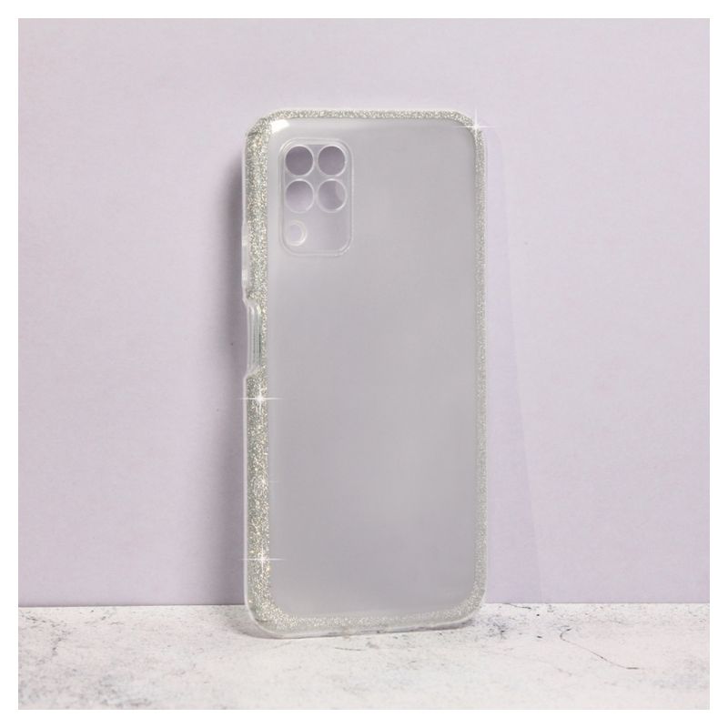 Maskica Crystal Cut za Huawei P40 Lite/Nova 6 SE srebrna