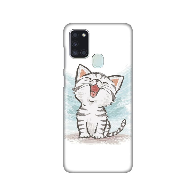 Maskica Silikonska Print za Samsung A217F Galaxy A21s Cute Baby Kitten