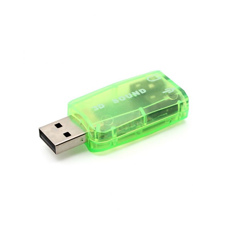 USB 2.0 zvucna karta 5.1 JWD-Sound4 zelena