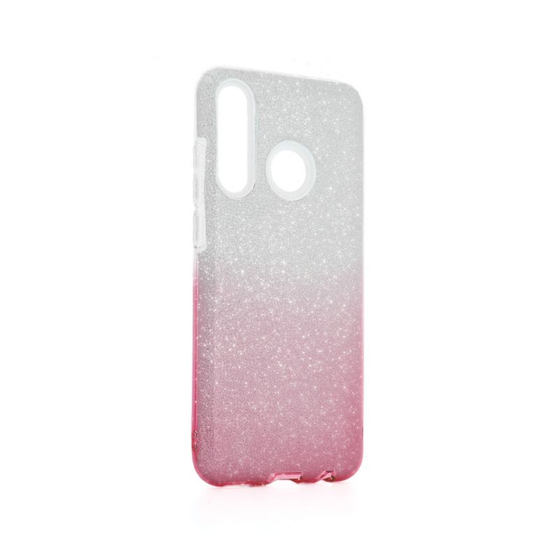 Maskica Double Crystal Dust za Huawei Honor 20 lite/Honor 20e roze srebrna