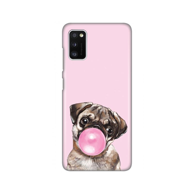 Maskica Silikonska Print za Samsung A415F Galaxy A41 Pink Dog Bubble