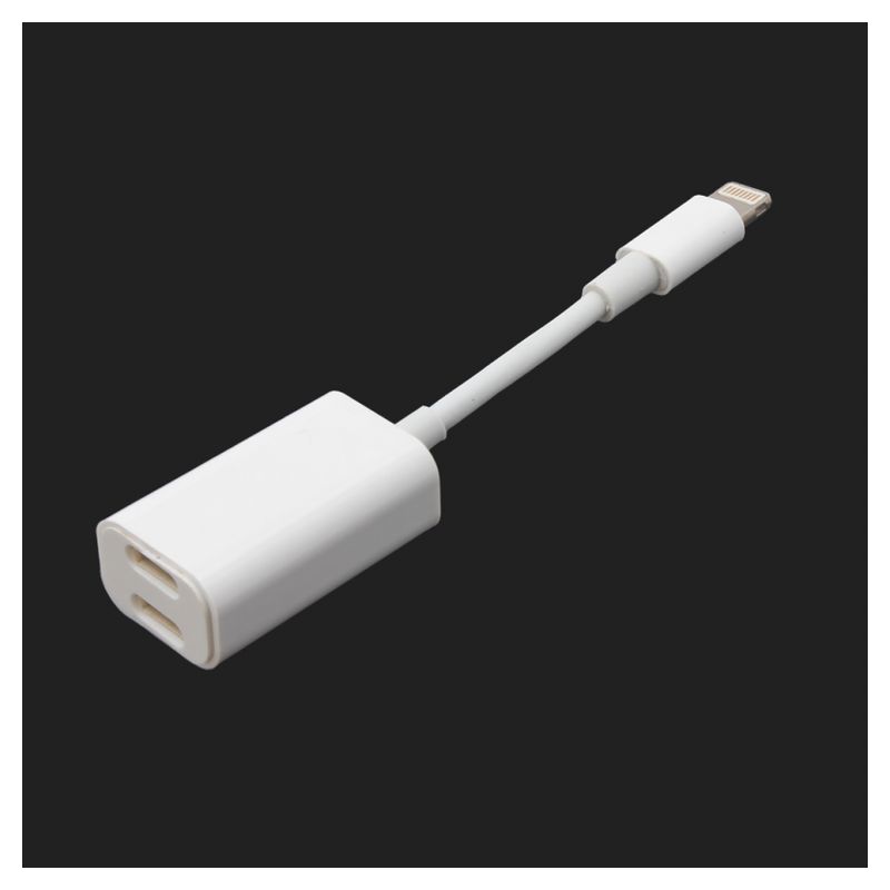 Adapter za slusalice i punjenje IP-8 iPhone lightning beli