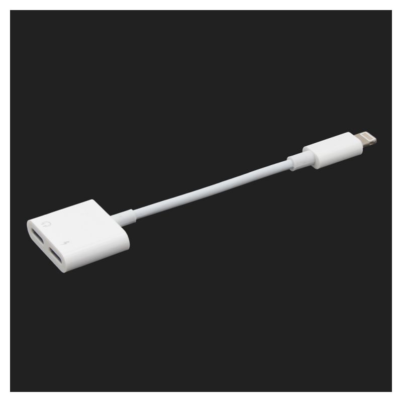 Adapter za slusalice i punjenje IP-6 iPhone lightning beli