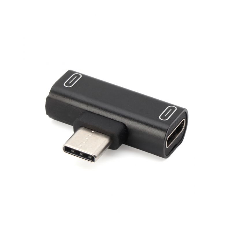 Adapter za slusalice i punjenje TY-9 Type C crni