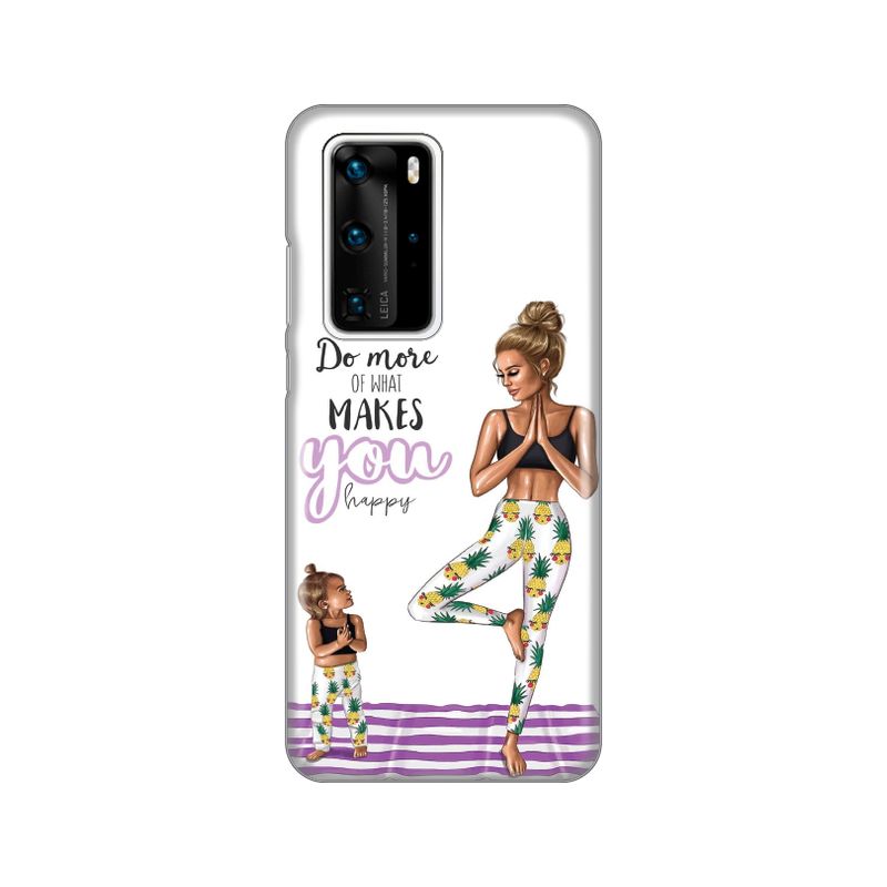 Maskica Silikonska Print za Huawei P40 Pro Mama Yoga